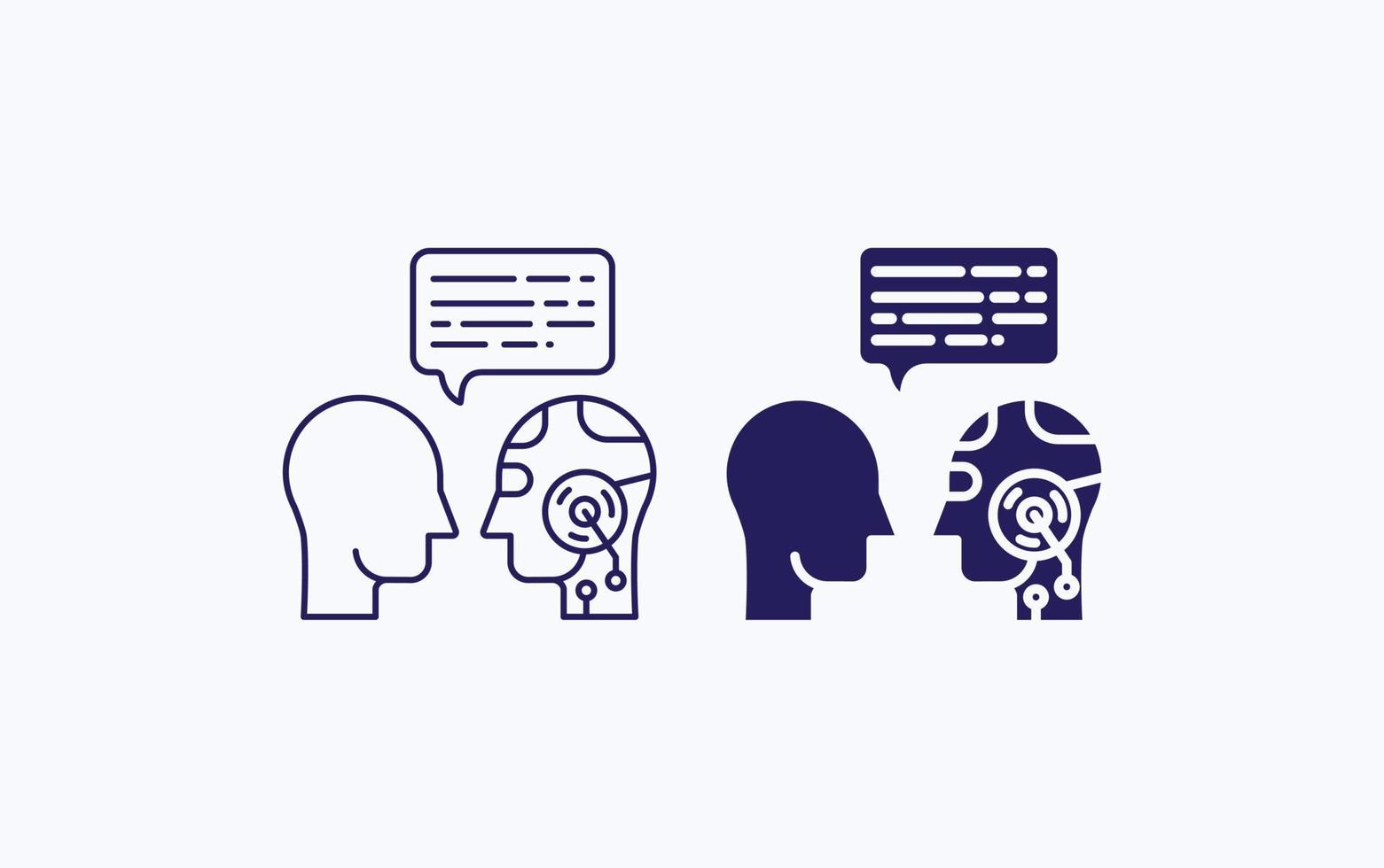 Robot communication, Human talking to robot 15756268 Vector Art at Vecteezy Robot communication, Human talking to robot 15756268 Vector Art at Vecteezy