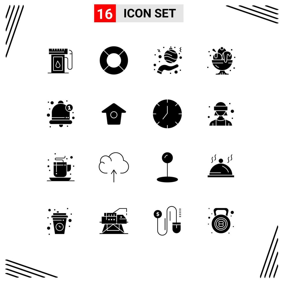 Set of 16 Modern UI Icons Symbols Signs for bell sweet christmas party ... Set of 16 Modern UI Icons Symbols Signs for bell sweet christmas party ...