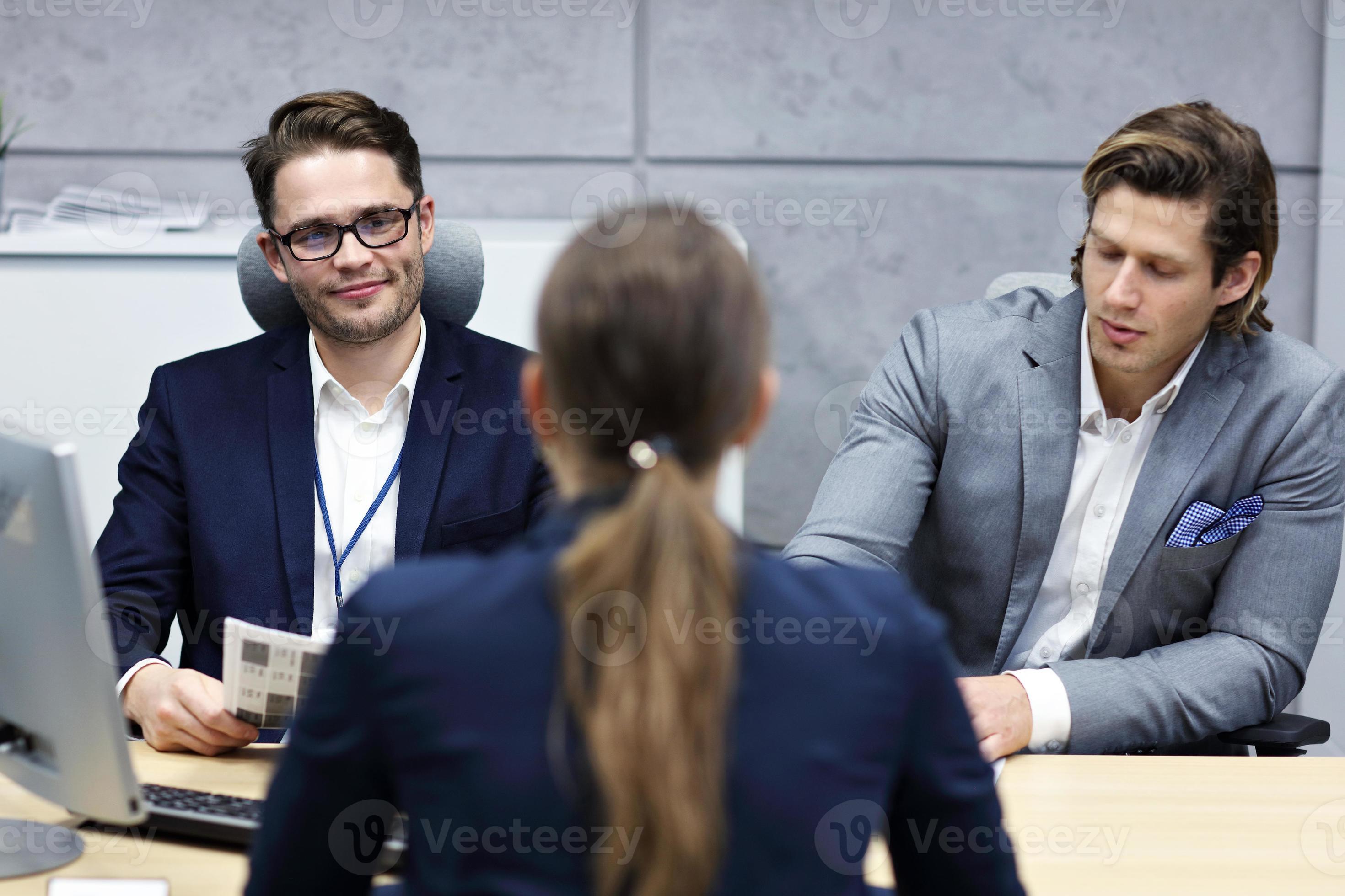 Business interview in modern office 15764950 Stock Photo at Vecteezy