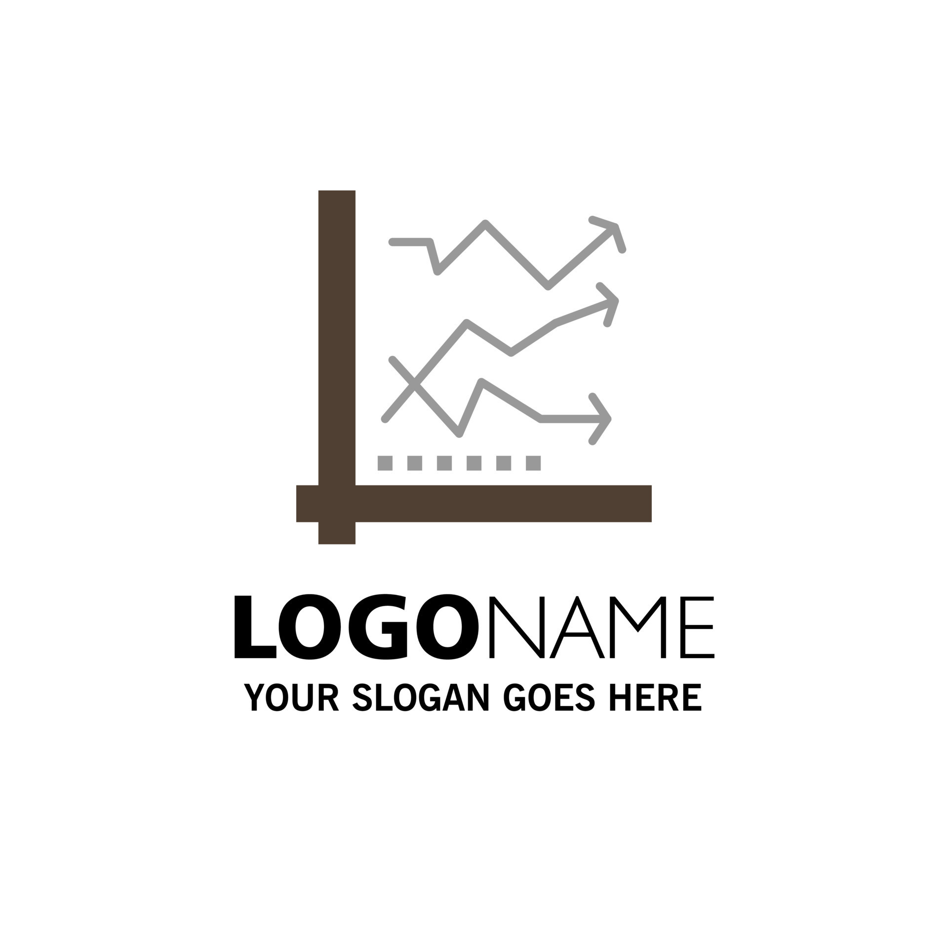 Graph Analysis Analytic Analytics Chart Data Business Logo Template