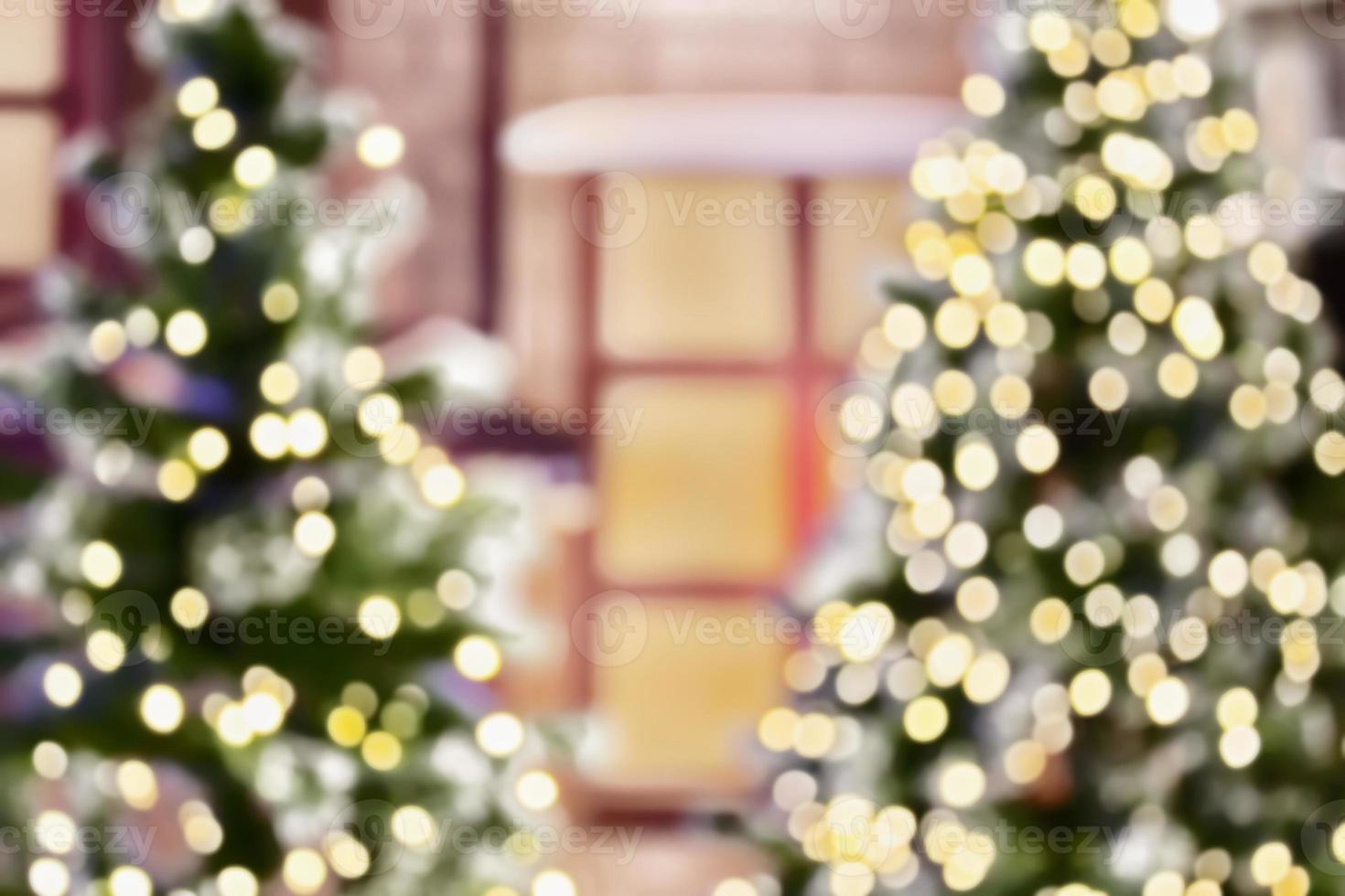 Abstract blurred christmas tree with bokeh light background 15765380 Stock Photo at Vecteezy