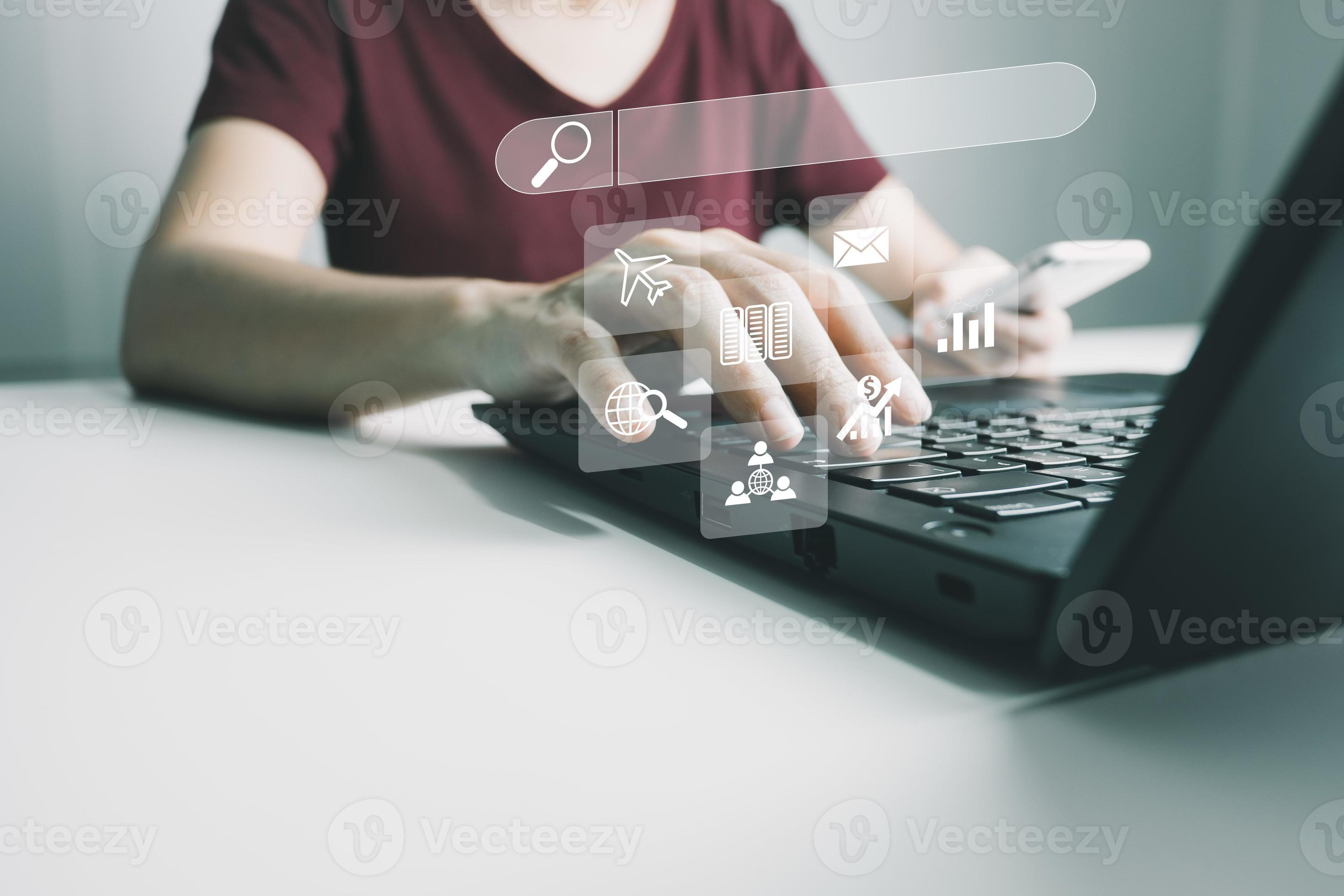 SEO Search Engine Optimization, Searching for information on Internet ...