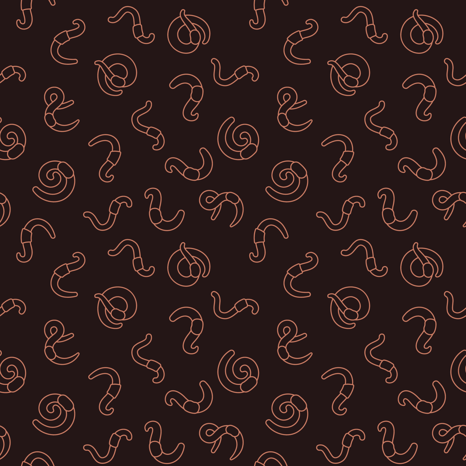 Abstract Vector Concept Seamless Pattern With Worms Outline Signs 15768047 Vector Art At Vecteezy