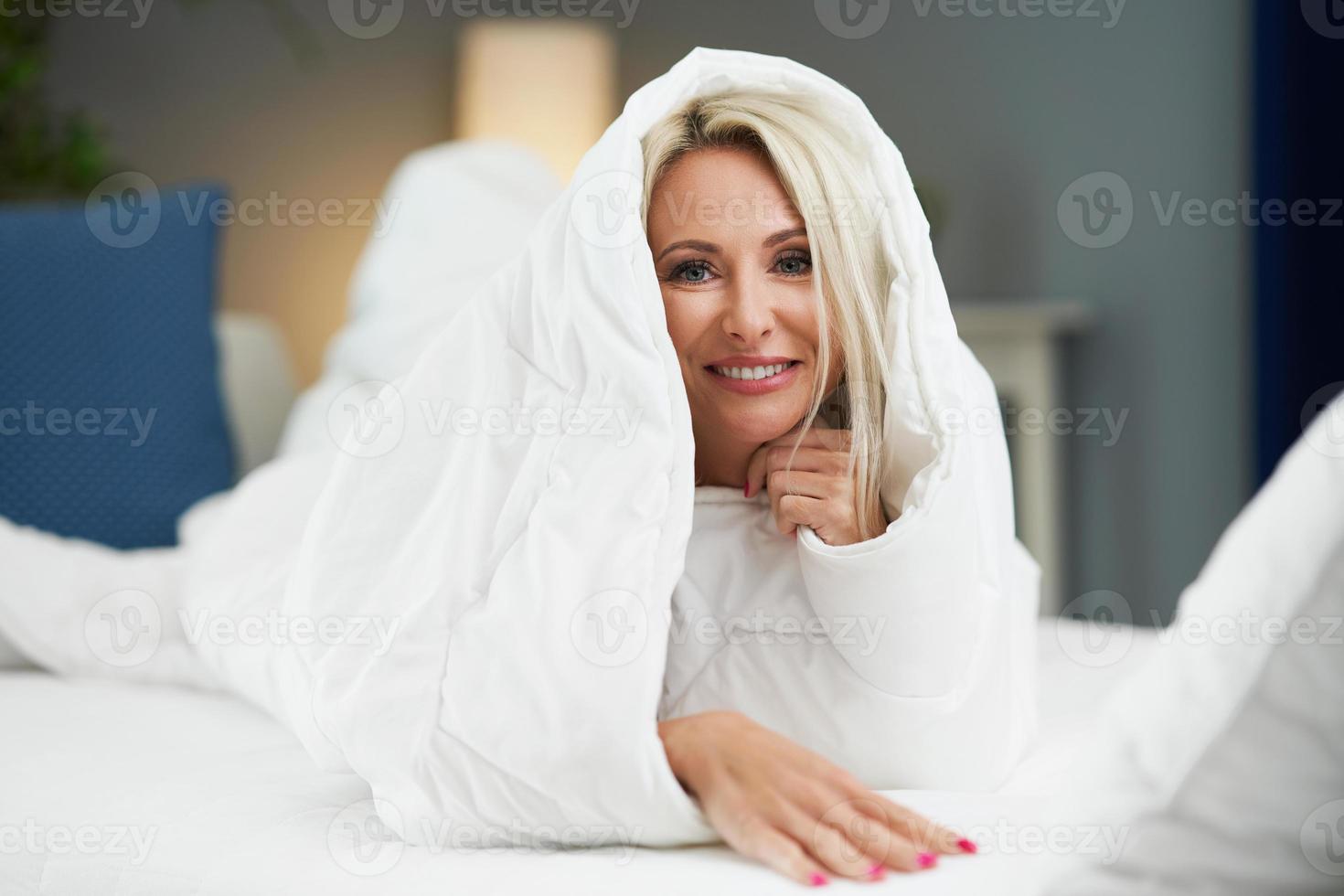 Adult beautiful woman waking up fully rested. 15770391 Stock Photo at ... Adult beautiful woman waking up fully rested. 15770391 Stock Photo at ...