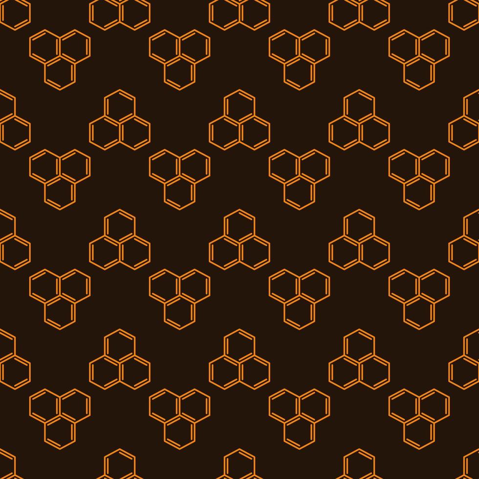 Abstract Hexagonal Chemistry Molecule Vector Seamless Pattern 15771434 Vector Art At Vecteezy
