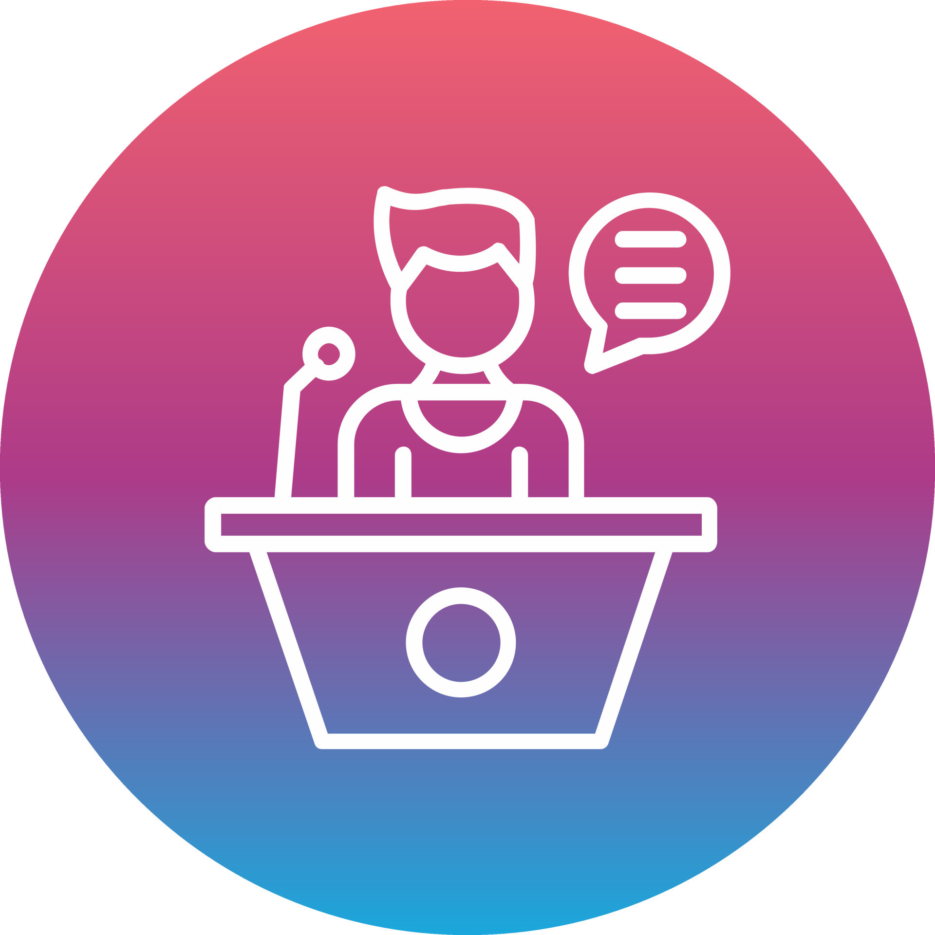 Speaking Vector Icon 15778173 Vector Art at Vecteezy