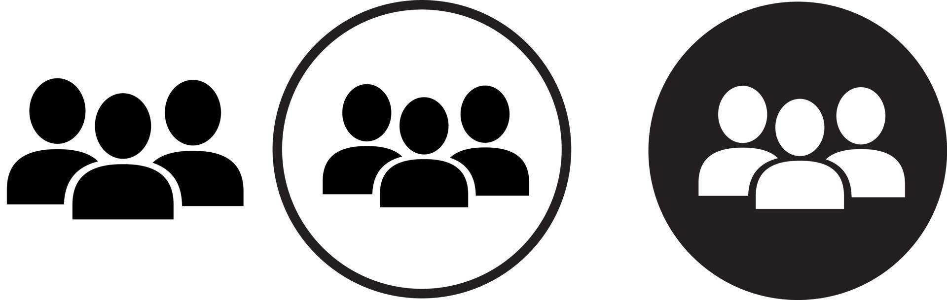 Group of people, squad icon - team user icon. three person symbol ... Group of people, squad icon - team user icon. three person symbol ...