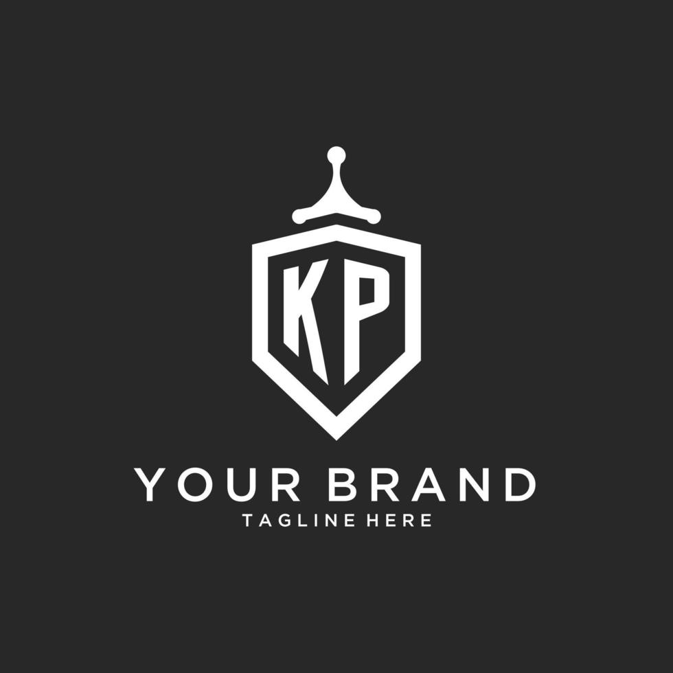 KP monogram logo initial with shield guard shape design 15785070 Vector ... KP monogram logo initial with shield guard shape design 15785070 Vector ...