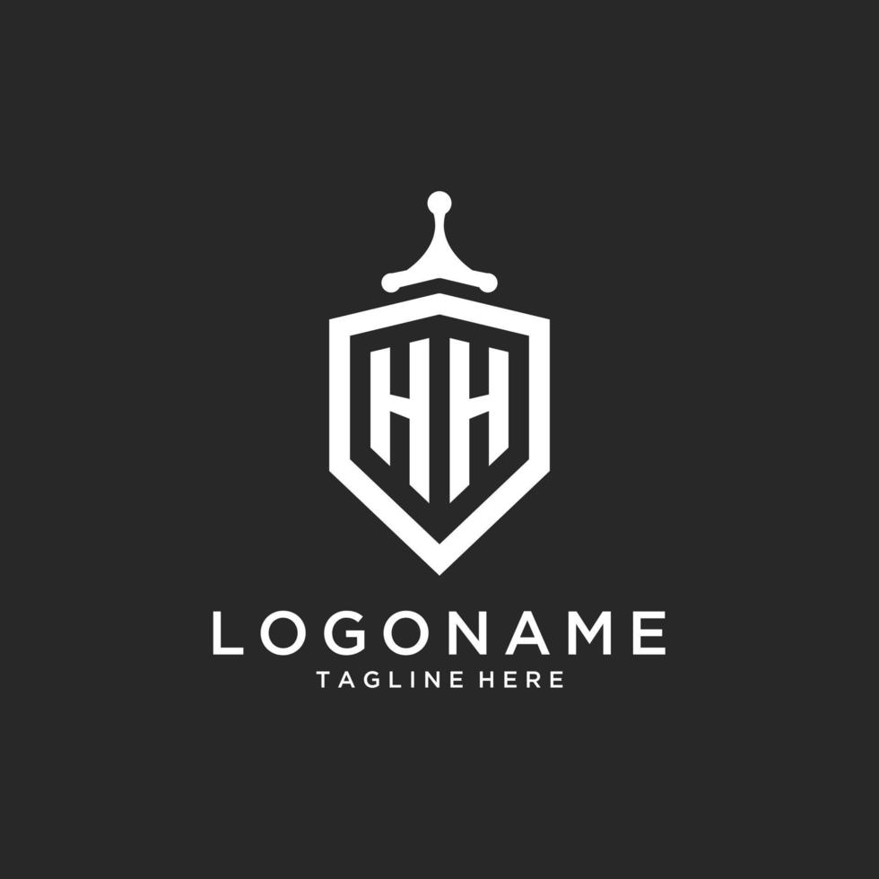 HH monogram logo initial with shield guard shape design 15785207 Vector ... HH monogram logo initial with shield guard shape design 15785207 Vector ...