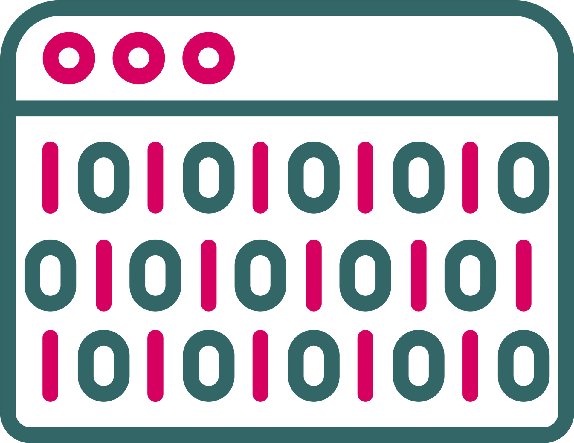 Binary Code Vector Icon 15798495 Vector Art At Vecteezy