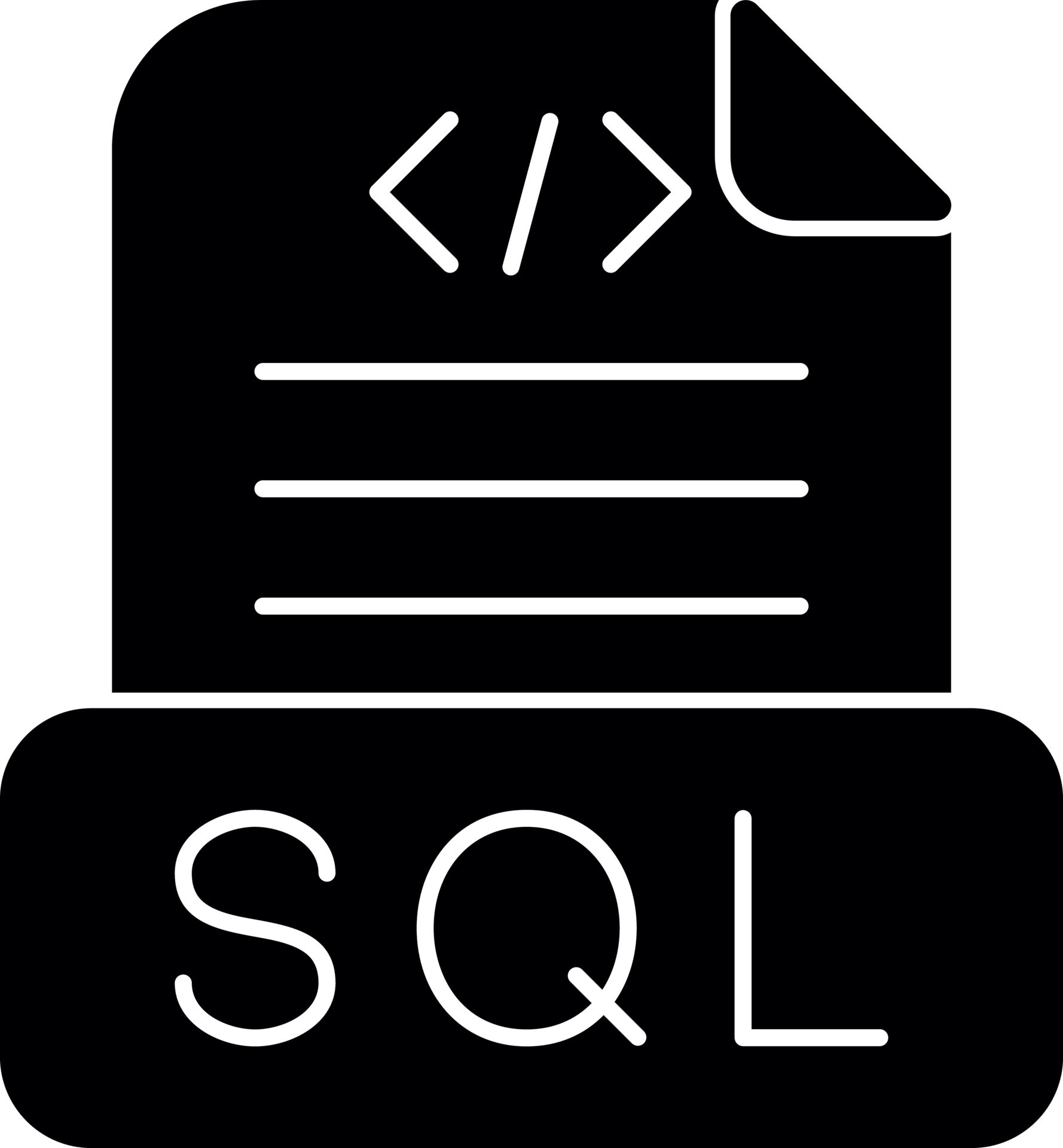 Sql File Vector Icon Design 15802031 Vector Art at Vecteezy