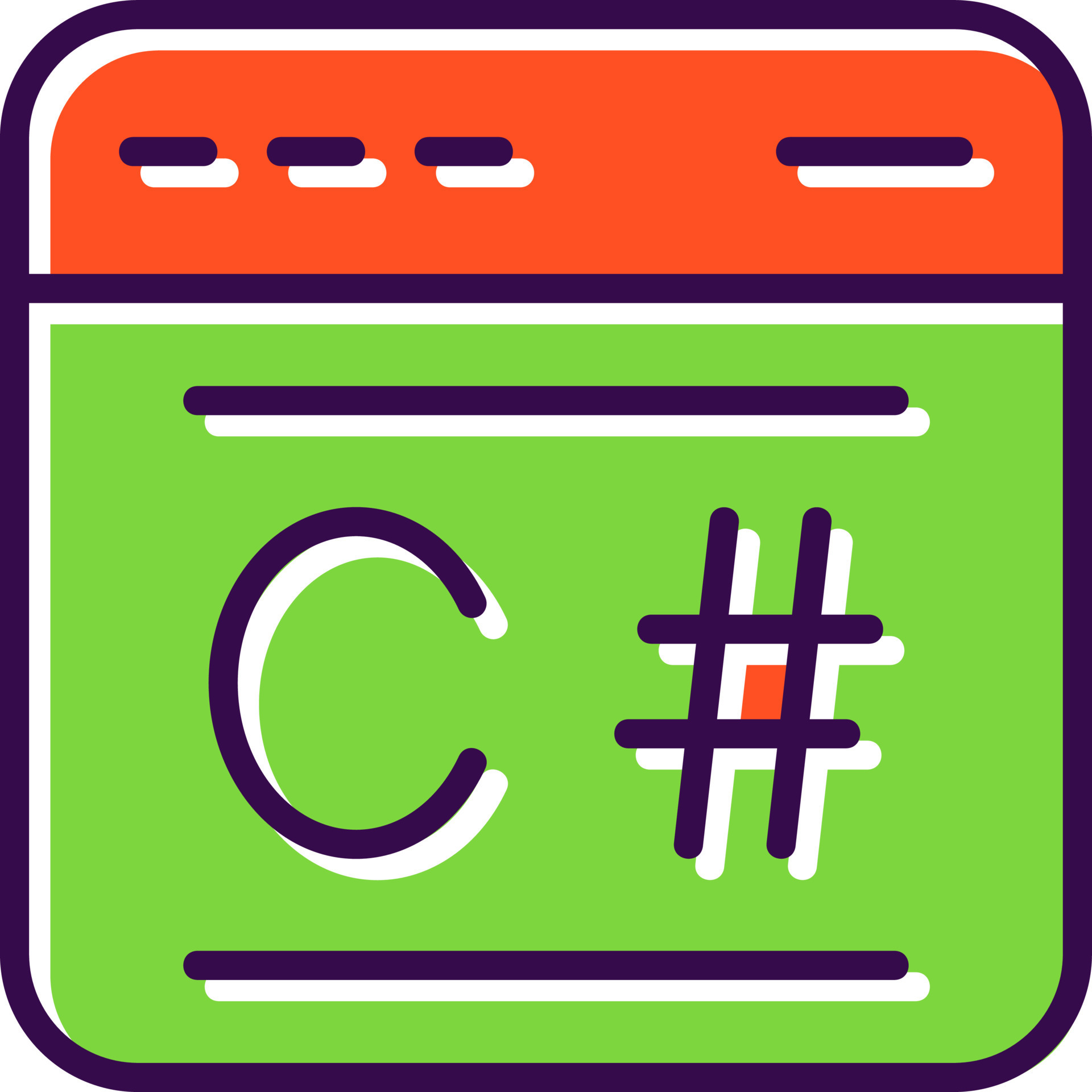 C Sharp Vector Icon Design 15802205 Vector Art at Vecteezy