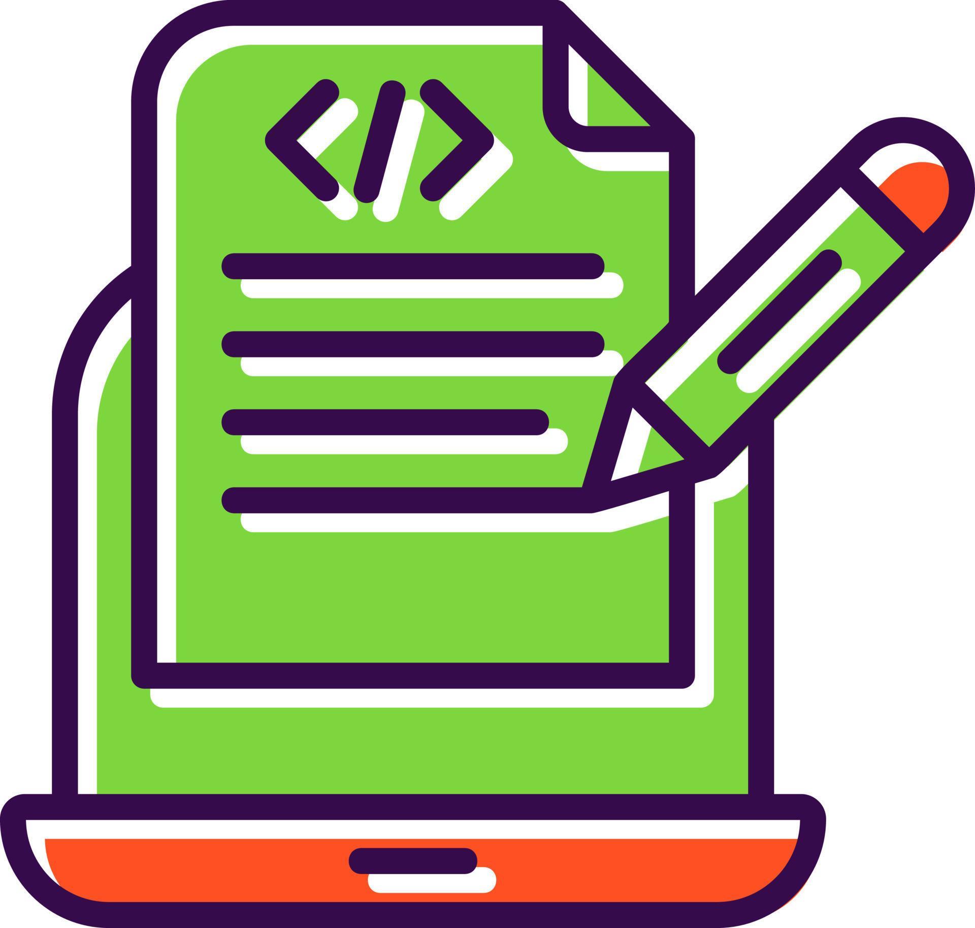 Programming Notes Vector Icon Design 15802295 Vector Art at Vecteezy