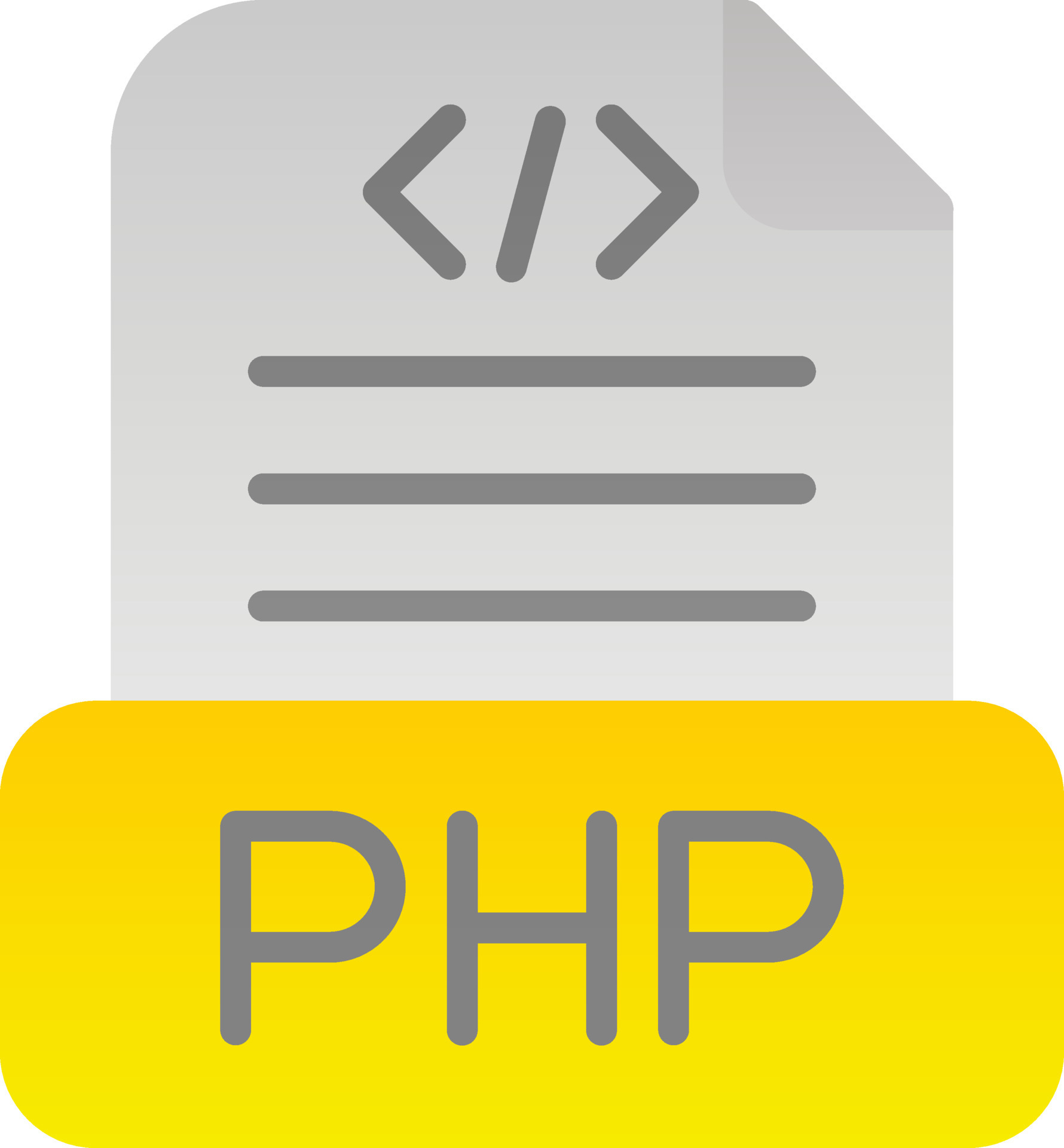 Php File Vector Icon Design 15802319 Vector Art at Vecteezy