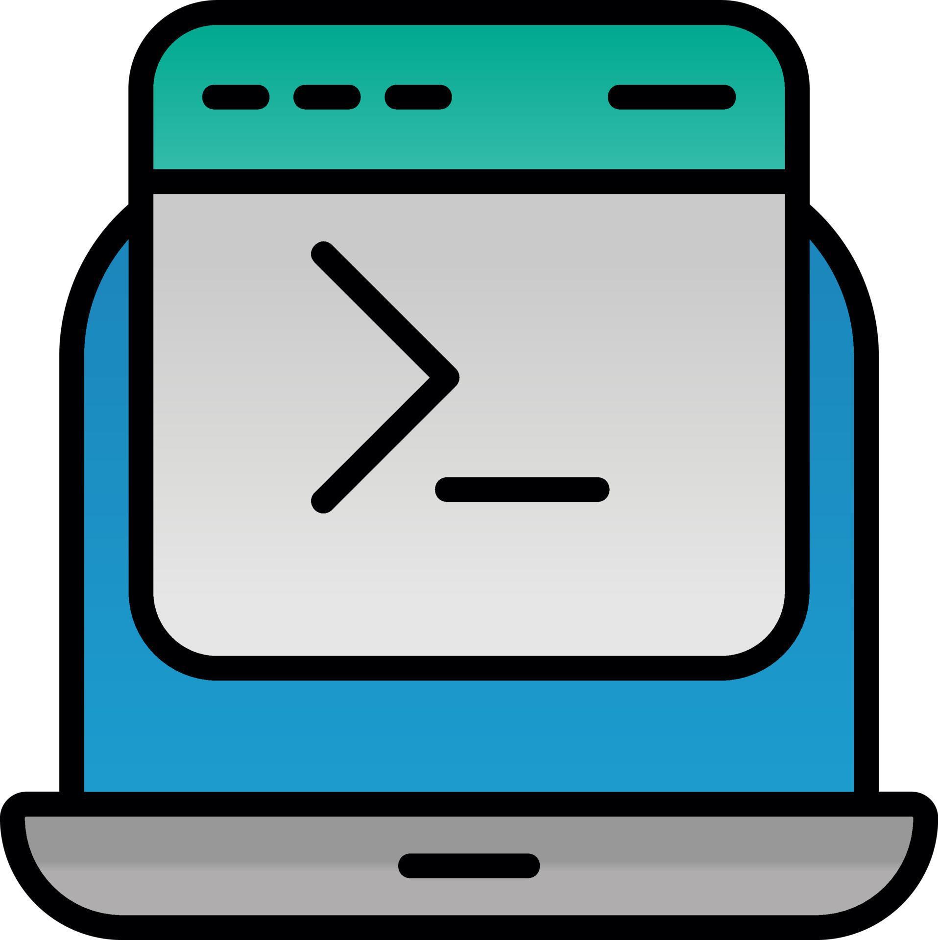 Command Line Vector Icon Design 15802358 Vector Art At Vecteezy