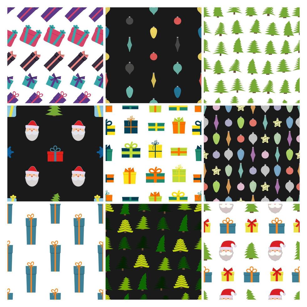 Seamless Pattern with Christmas icons 15804697 Vector Art at Vecteezy