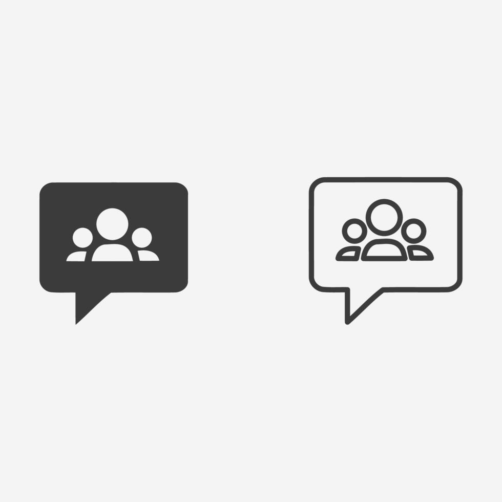 People User Chat Talk Speak Icon Vector Communication Sign Symbol 15805712 Vector Art At Vecteezy