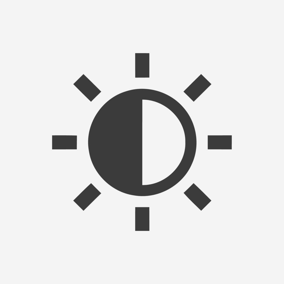 brightness, contrast icon vector isolated. contrast adjust symbol sign ... brightness, contrast icon vector isolated. contrast adjust symbol sign ...