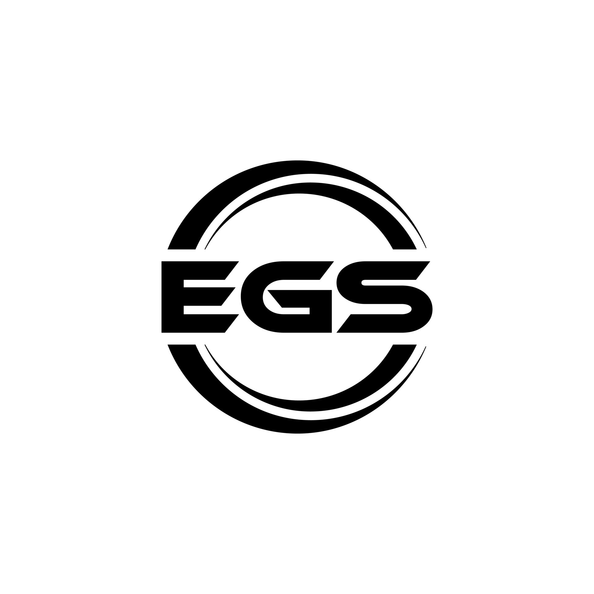 diseño del logotipo de la letra egs en la ilustración. logotipo vectorial, diseños de caligrafía ...