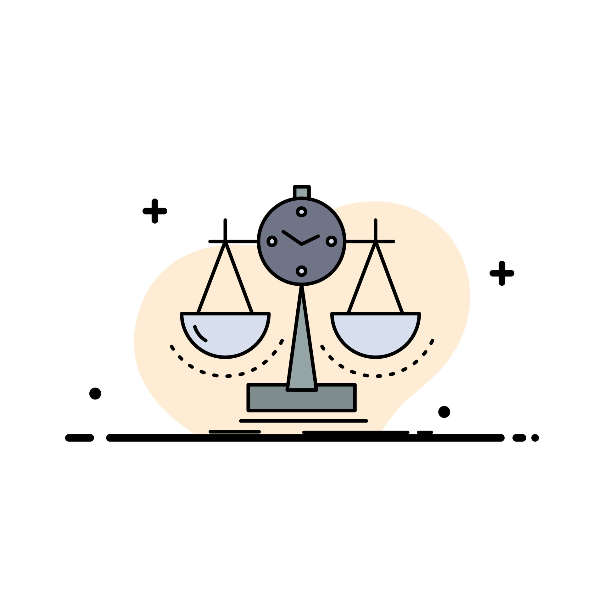 Balanced management measure scorecard strategy Flat Color Icon Vector ... Balanced management measure scorecard strategy Flat Color Icon Vector ...