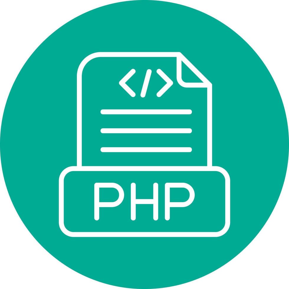 diseño de icono de vector de archivo php 15807900 Vector en Vecteezy