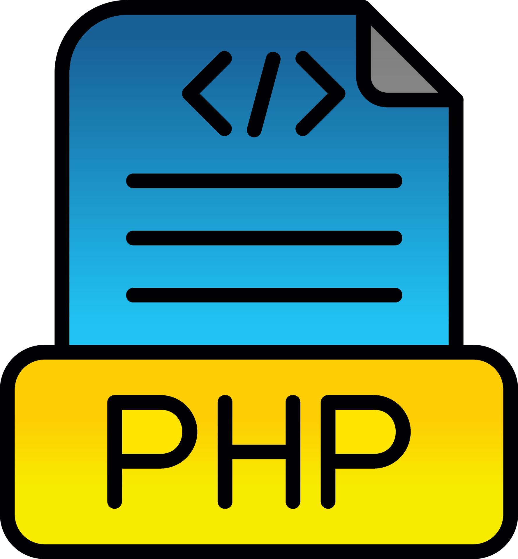 Php File Vector Icon Design 15807914 Vector Art at Vecteezy