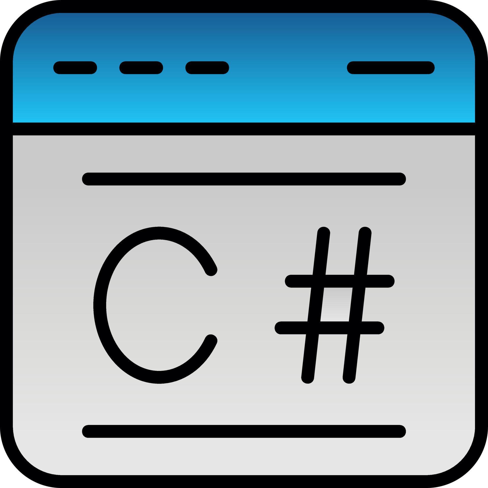 C Sharp Vector Icon Design 15807931 Vector Art at Vecteezy