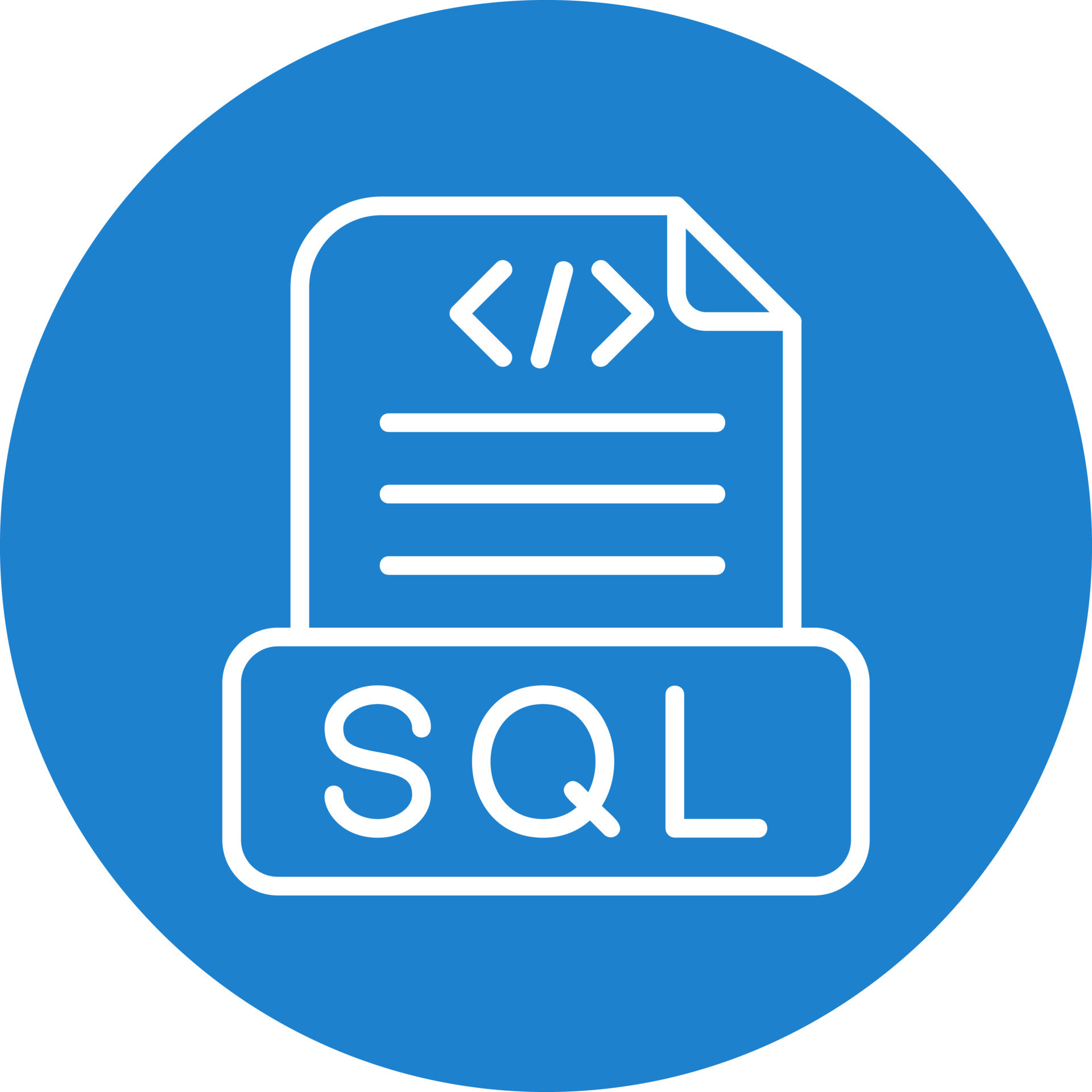 Sql File Vector Icon Design 15808508 Vector Art At Vecteezy