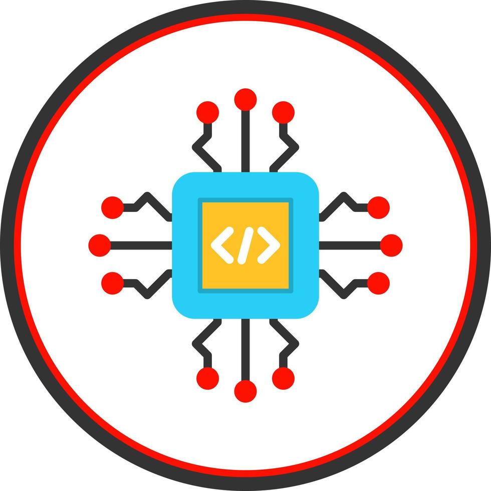diseño de icono de vector de procesador de código 15808767 Vector en ...