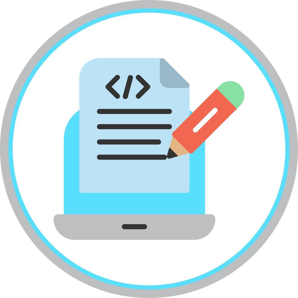 diseño de icono de vector de notas de programación 15808778 Vector en ...