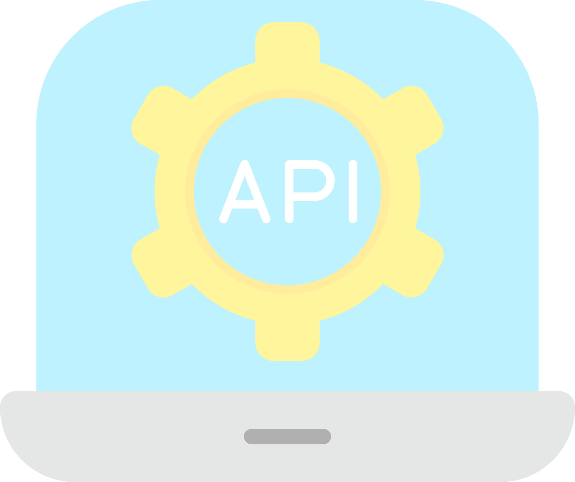 Api Vector Icon Design 15810448 Vector Art At Vecteezy