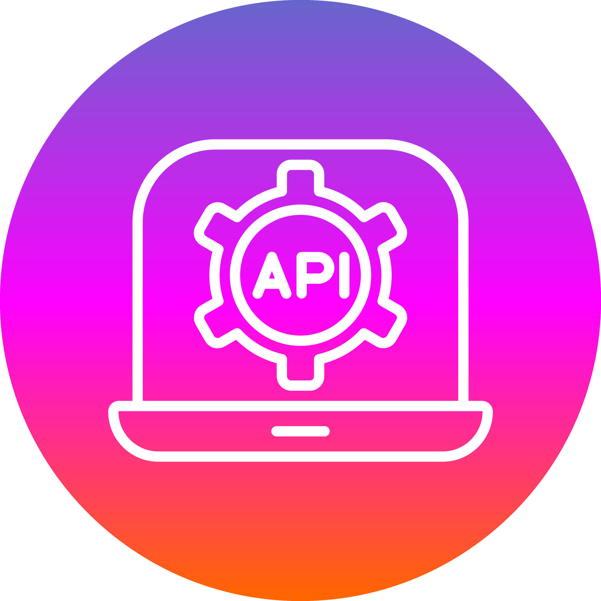 Api Vector Icon Design 15810705 Vector Art At Vecteezy