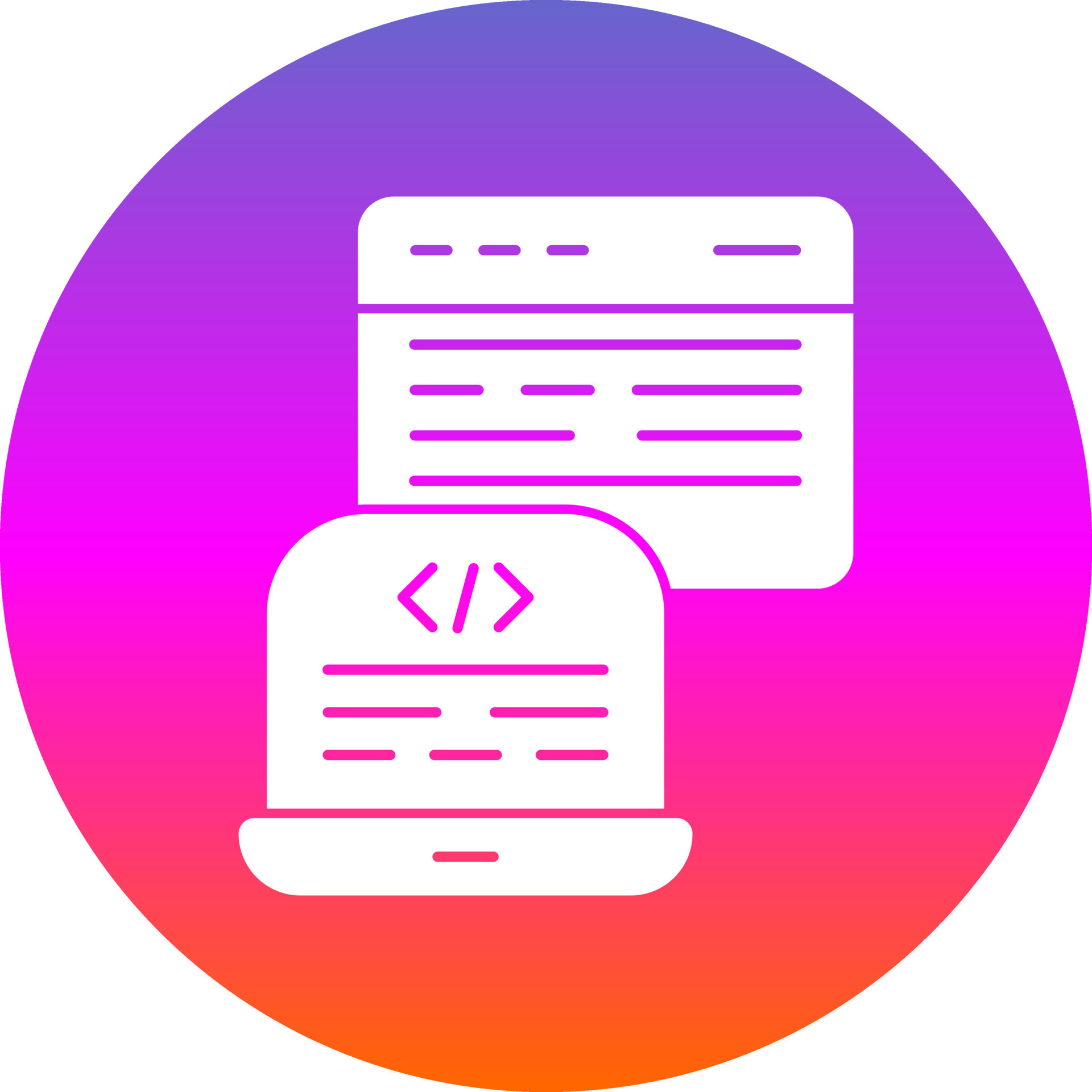 Backend Development Vector Icon Design 15810862 Vector Art at Vecteezy