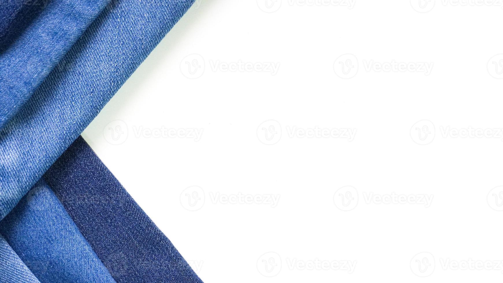 Denim Fabric Different Shades Presentation Template With Copy Space