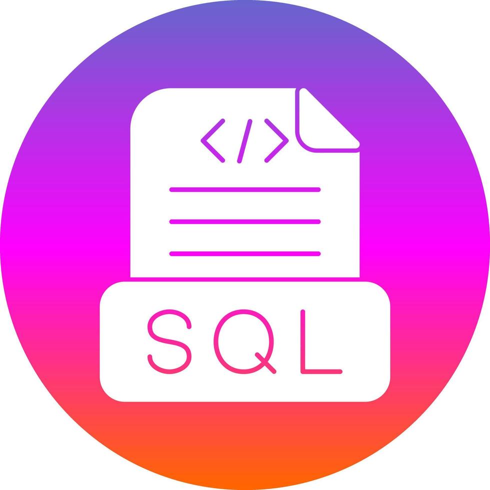 diseño de icono de vector de archivo sql 15813252 Vector en Vecteezy