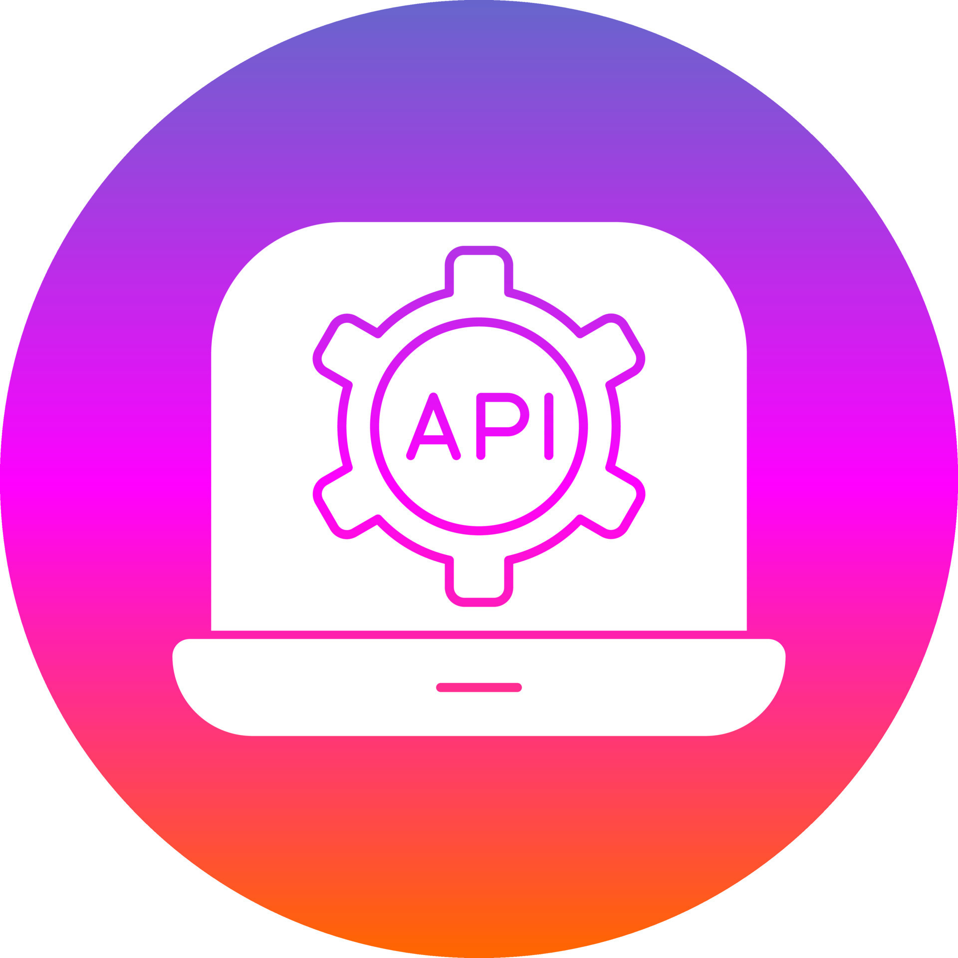 Api Vector Icon Design 15813264 Vector Art At Vecteezy