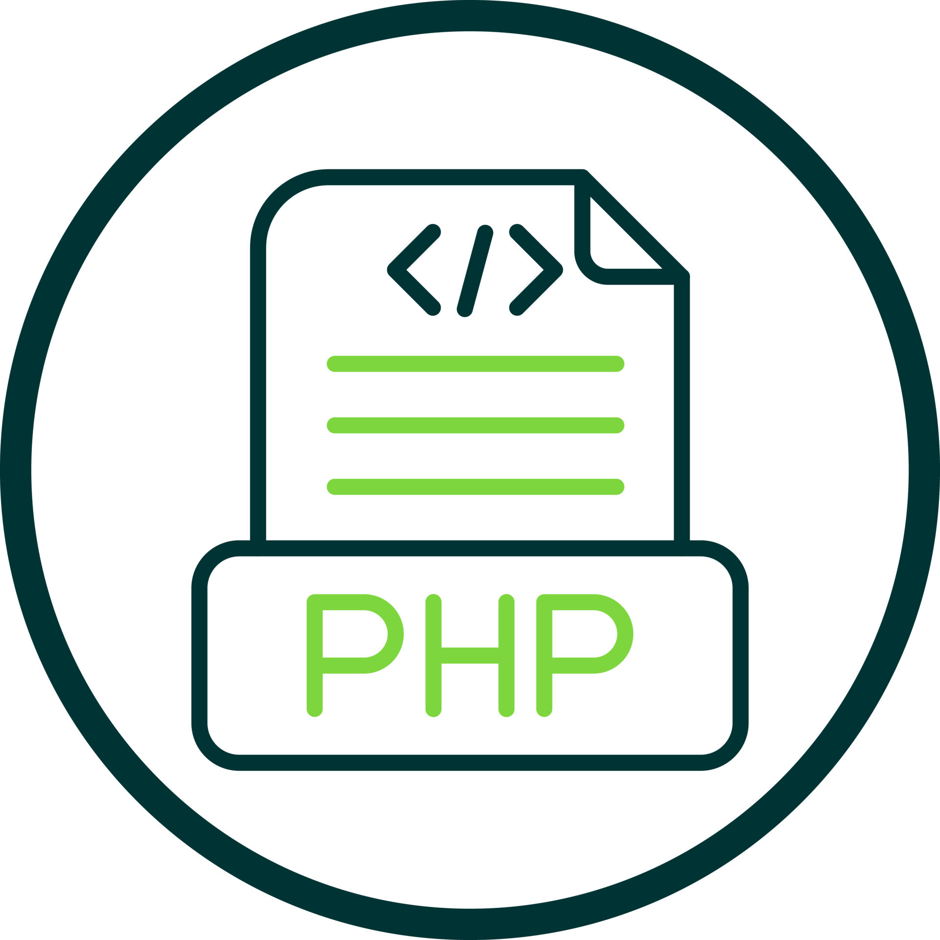 Php File Vector Icon Design 15813467 Vector Art At Vecteezy