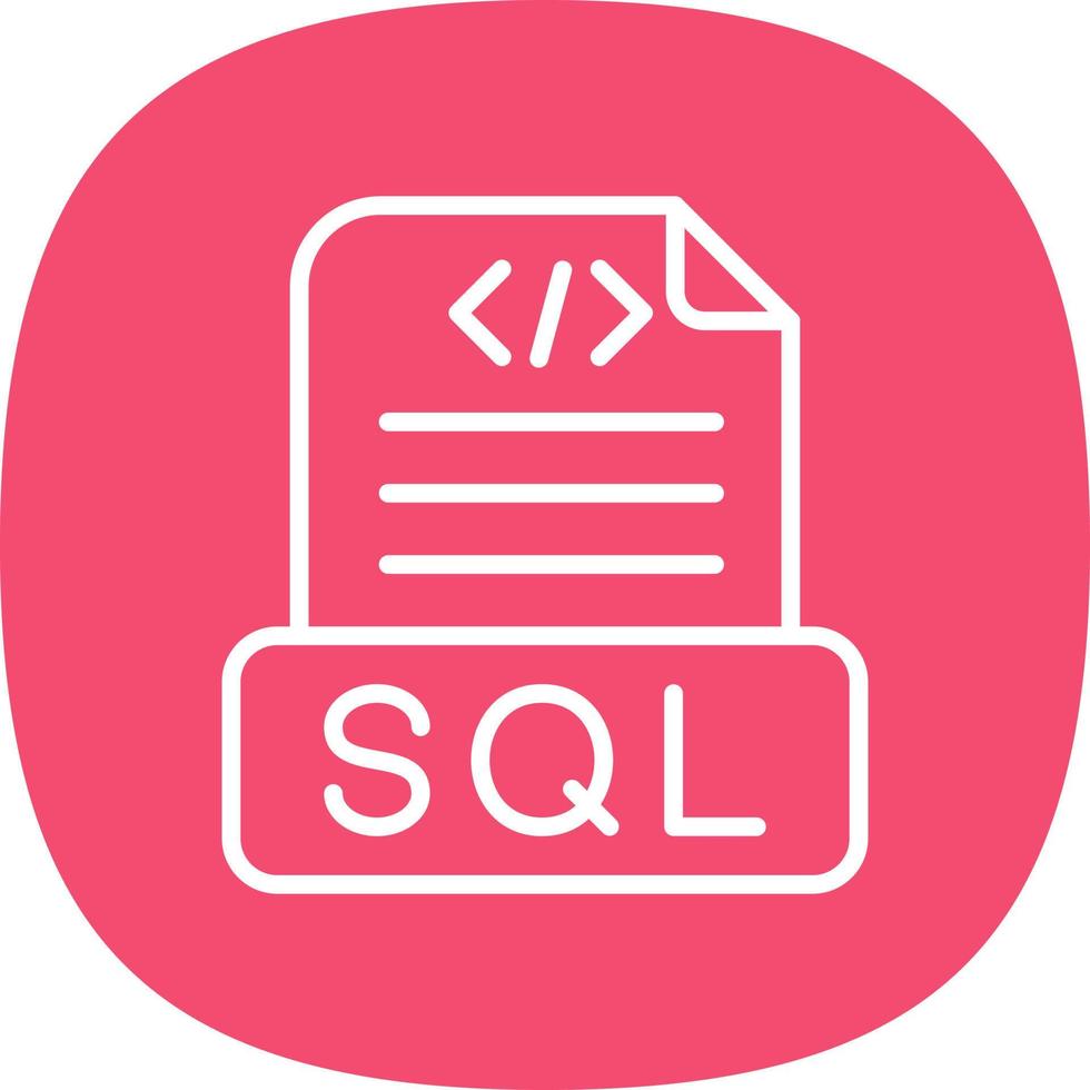 diseño de icono de vector de archivo sql 15813571 Vector en Vecteezy
