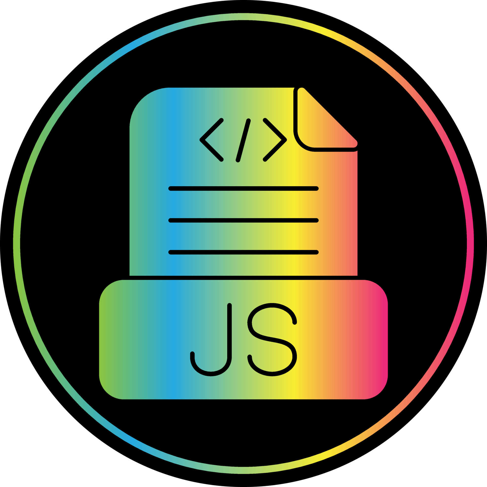 Javascript File Vector Icon Design 15814030 Vector Art At Vecteezy