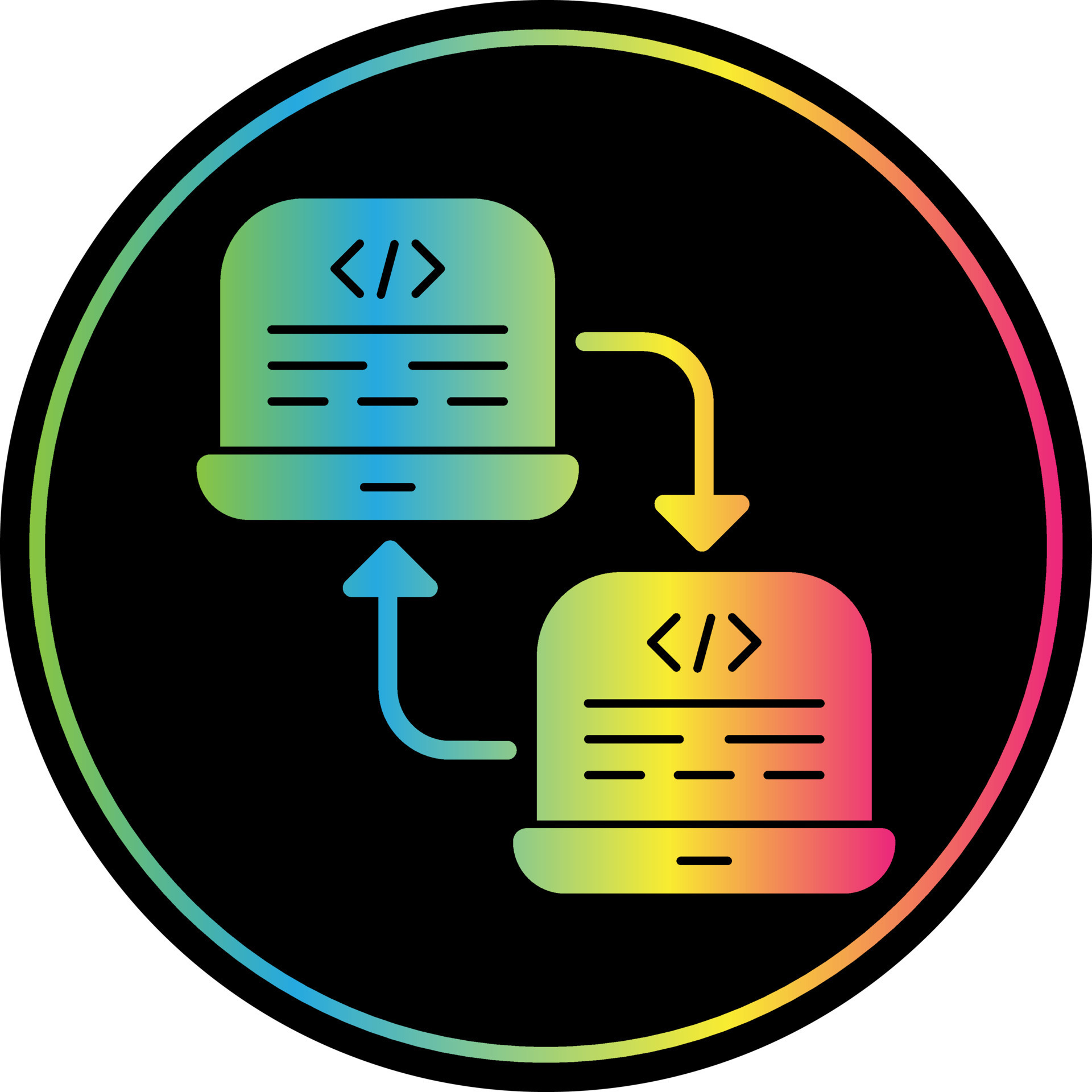 Code Refactoring Vector Icon Design 15814090 Vector Art At Vecteezy