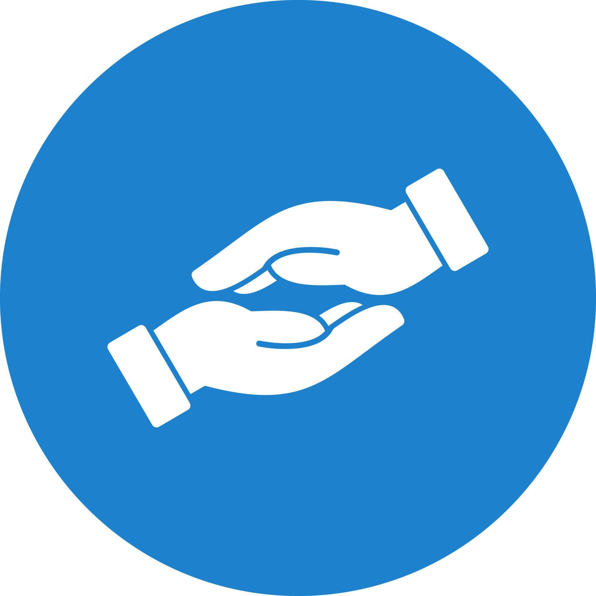 Helping Hand Vector Icon Design 15814771 Vector Art at Vecteezy