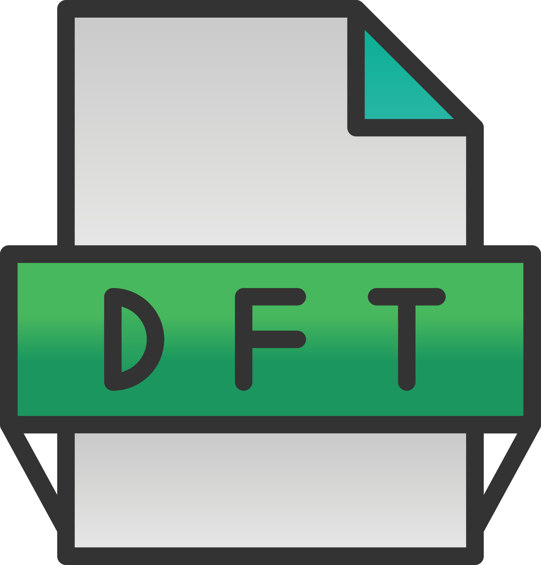 Dft File Format Icon 15823835 Vector Art At Vecteezy