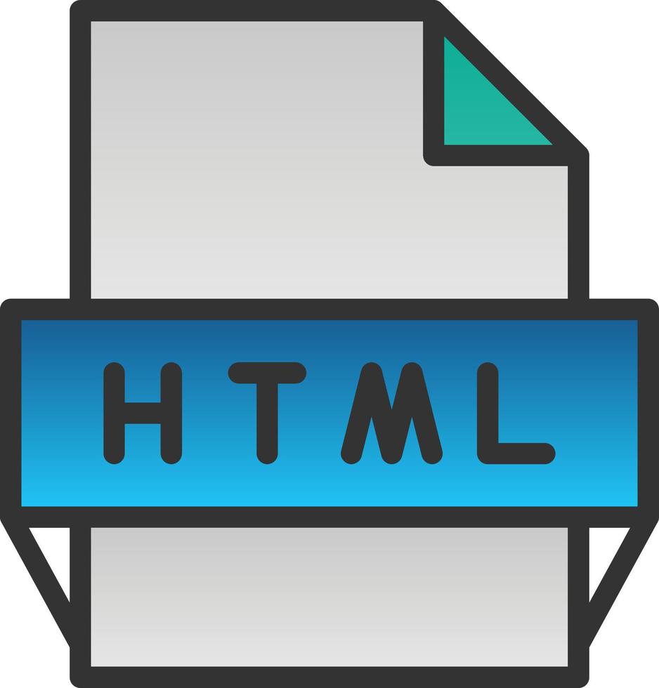 Html File Format Icon 15823883 Vector Art At Vecteezy