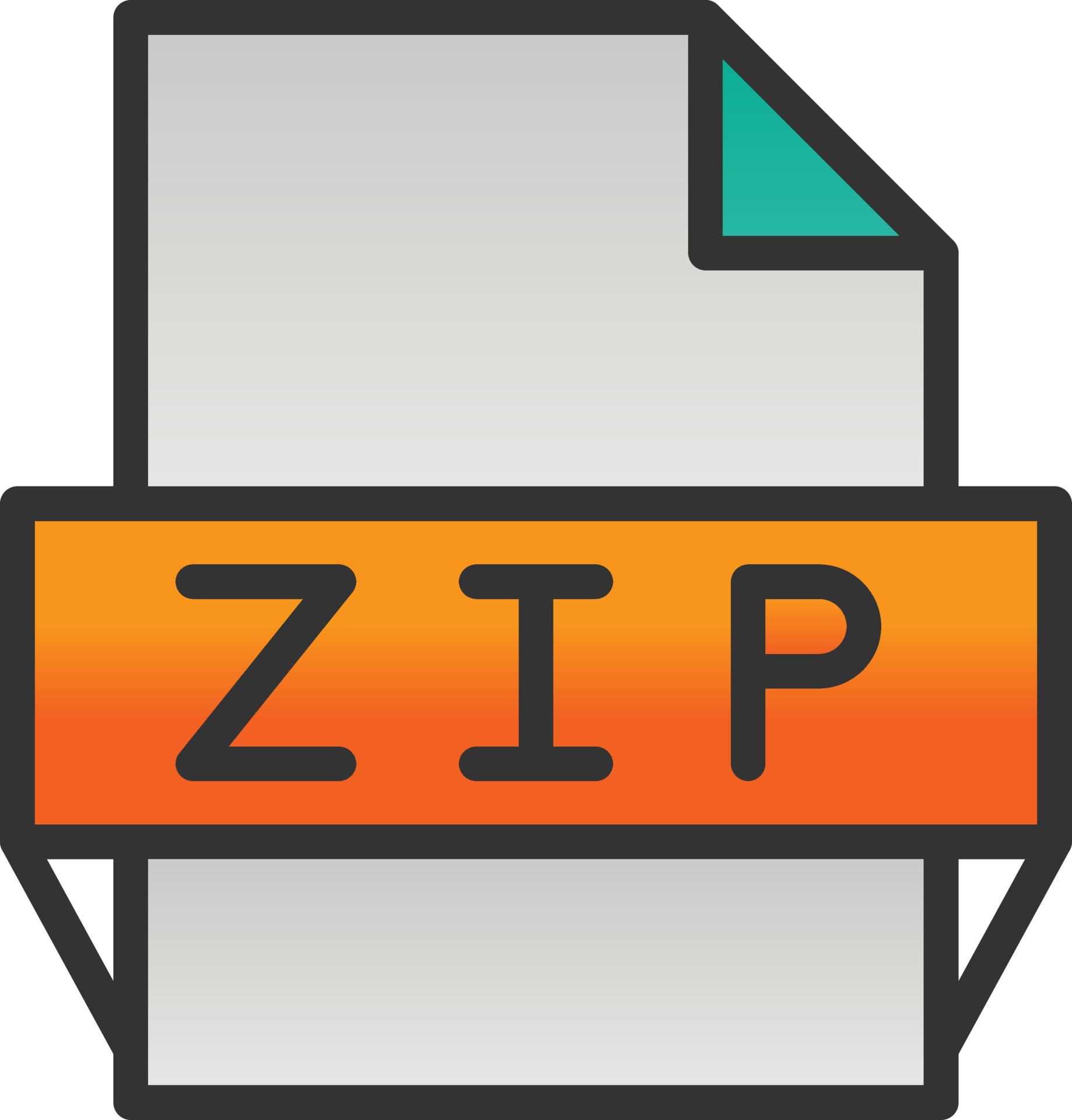 Zip File Format Icon 15823891 Vector Art at Vecteezy