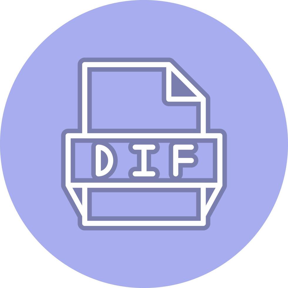 Dif File Format Icon 15823988 Vector Art at Vecteezy
