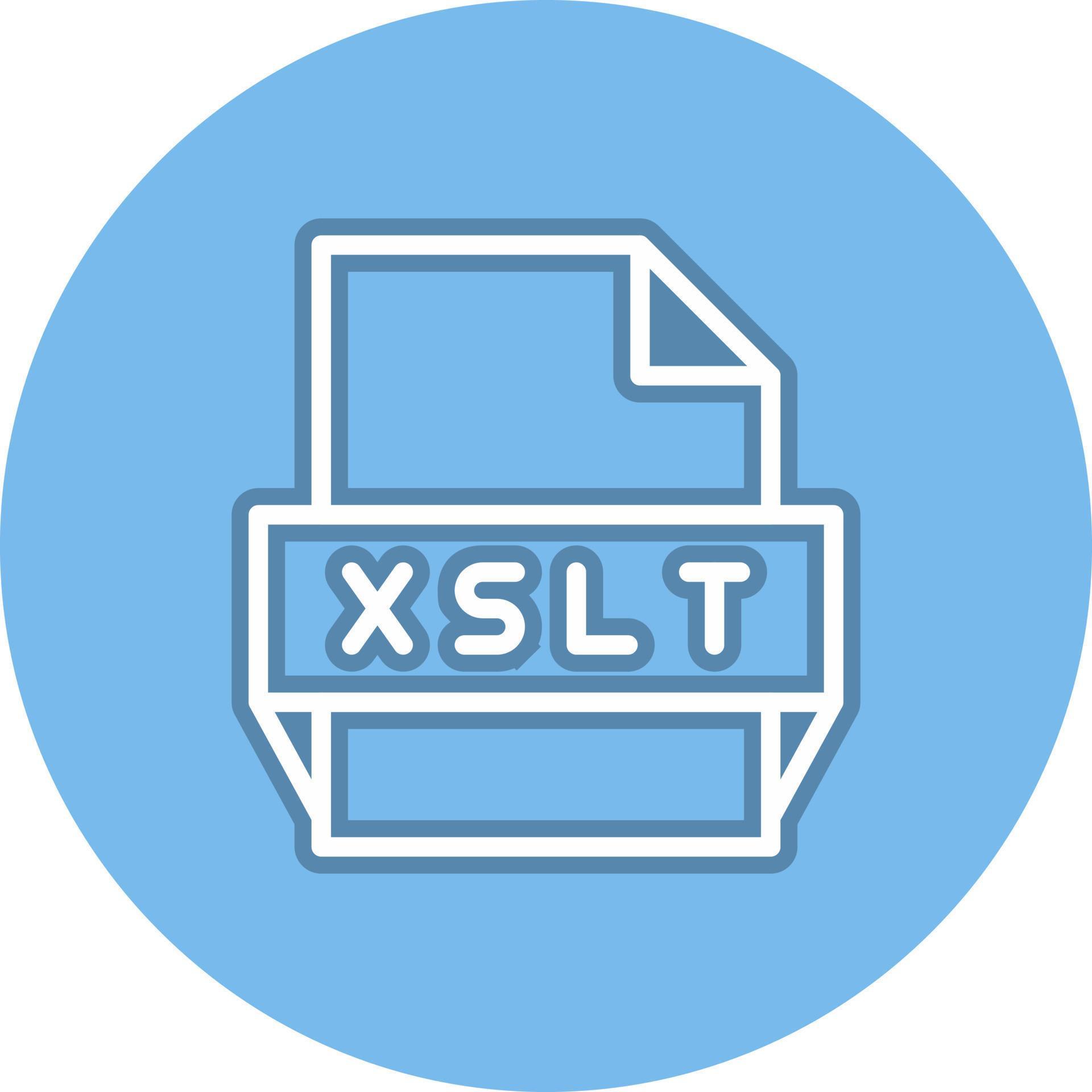 Xslt File Format Icon 15824005 Vector Art At Vecteezy