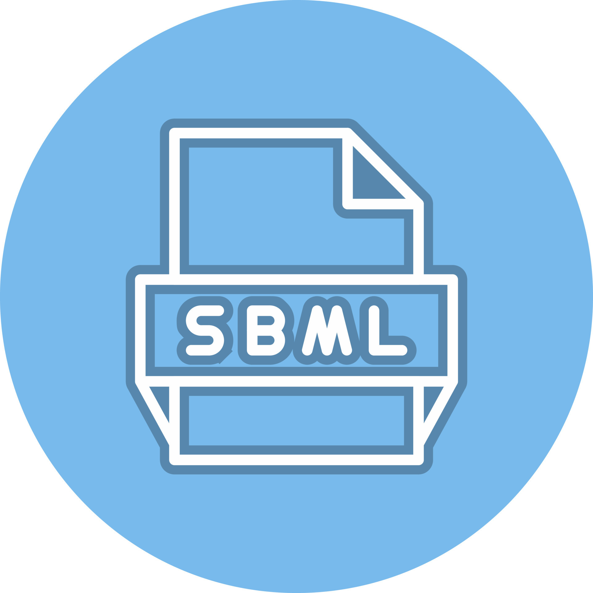 Sbml File Format Icon 15824037 Vector Art At Vecteezy