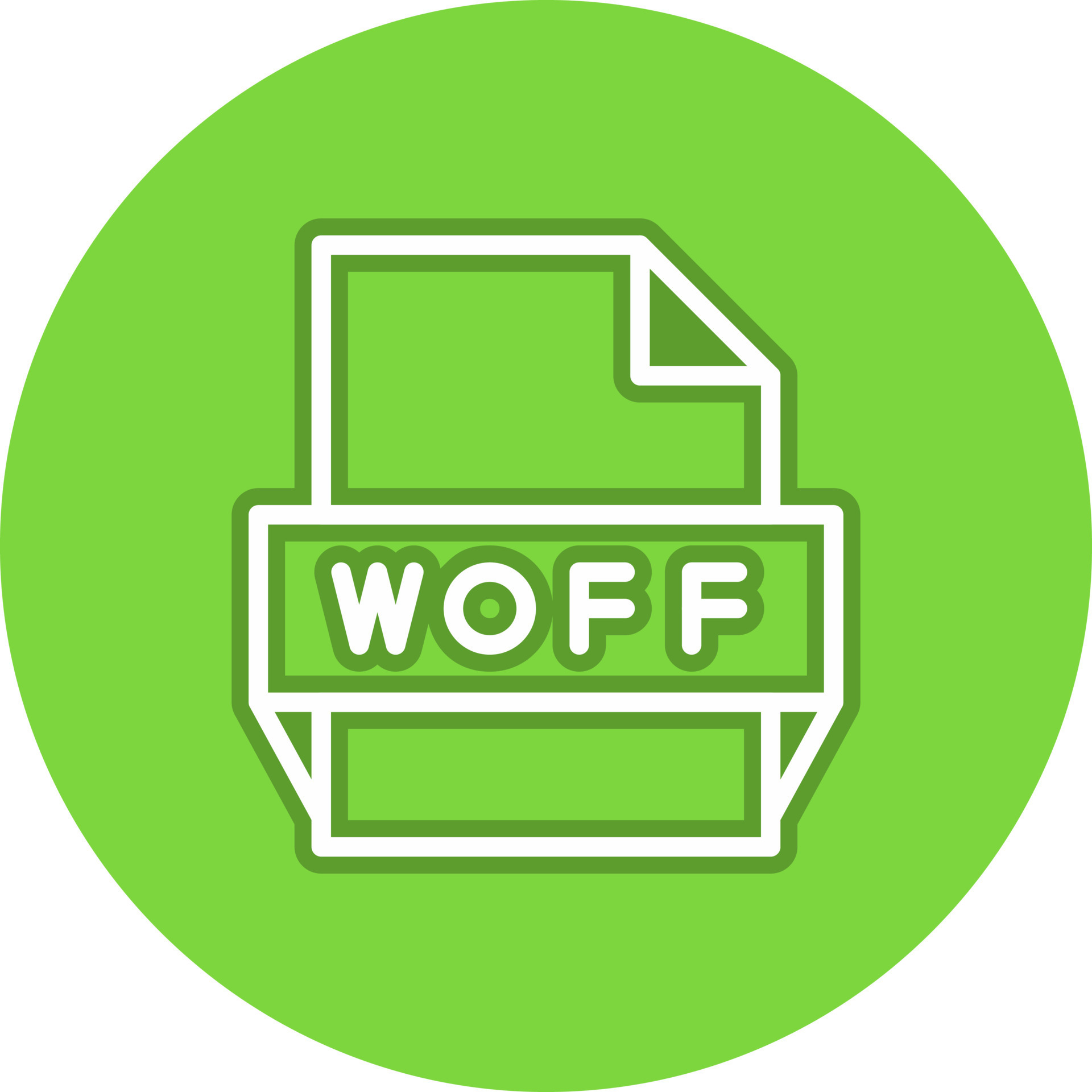 Woff File Format Icon 15824082 Vector Art at Vecteezy