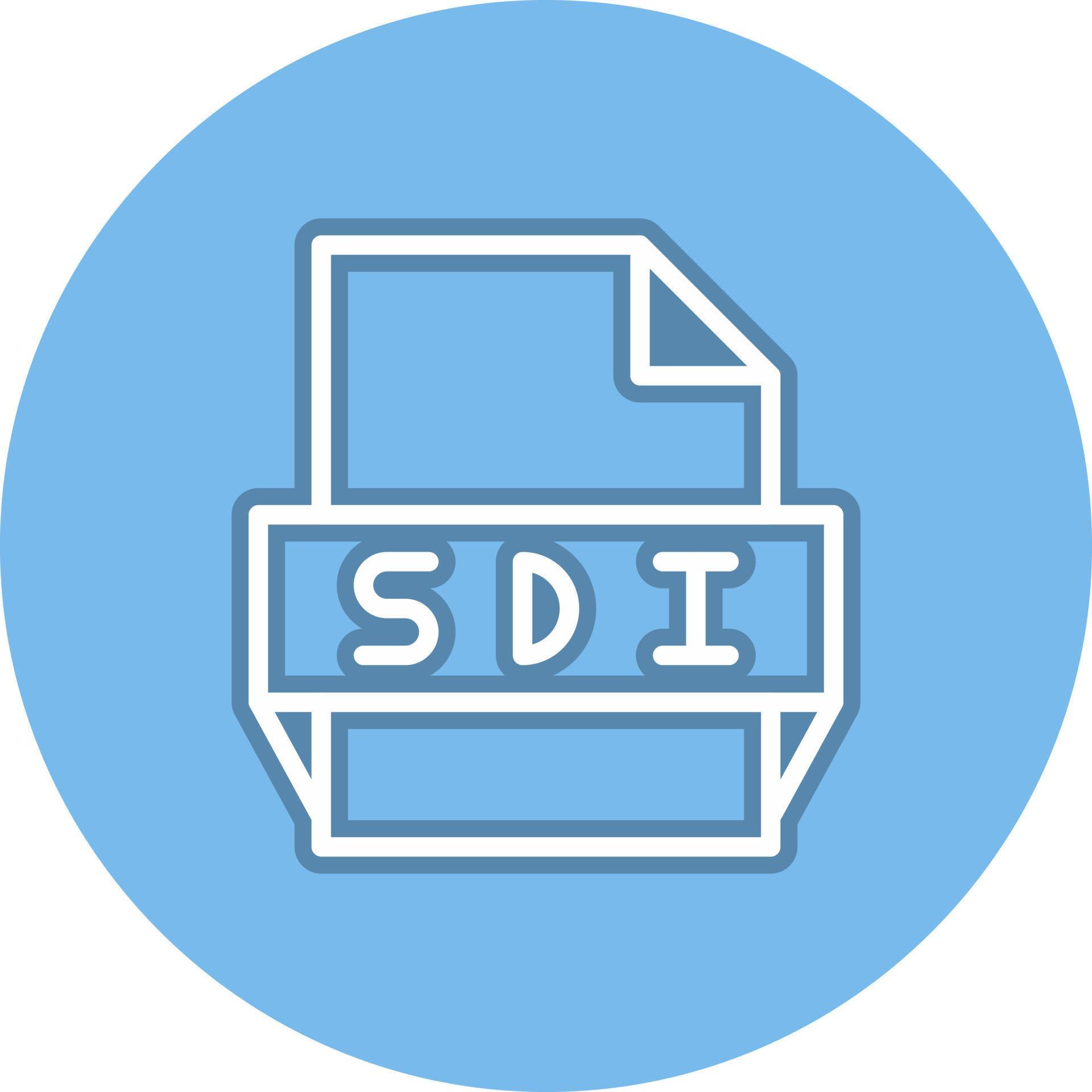 Sdi File Format Icon 15824143 Vector Art at Vecteezy