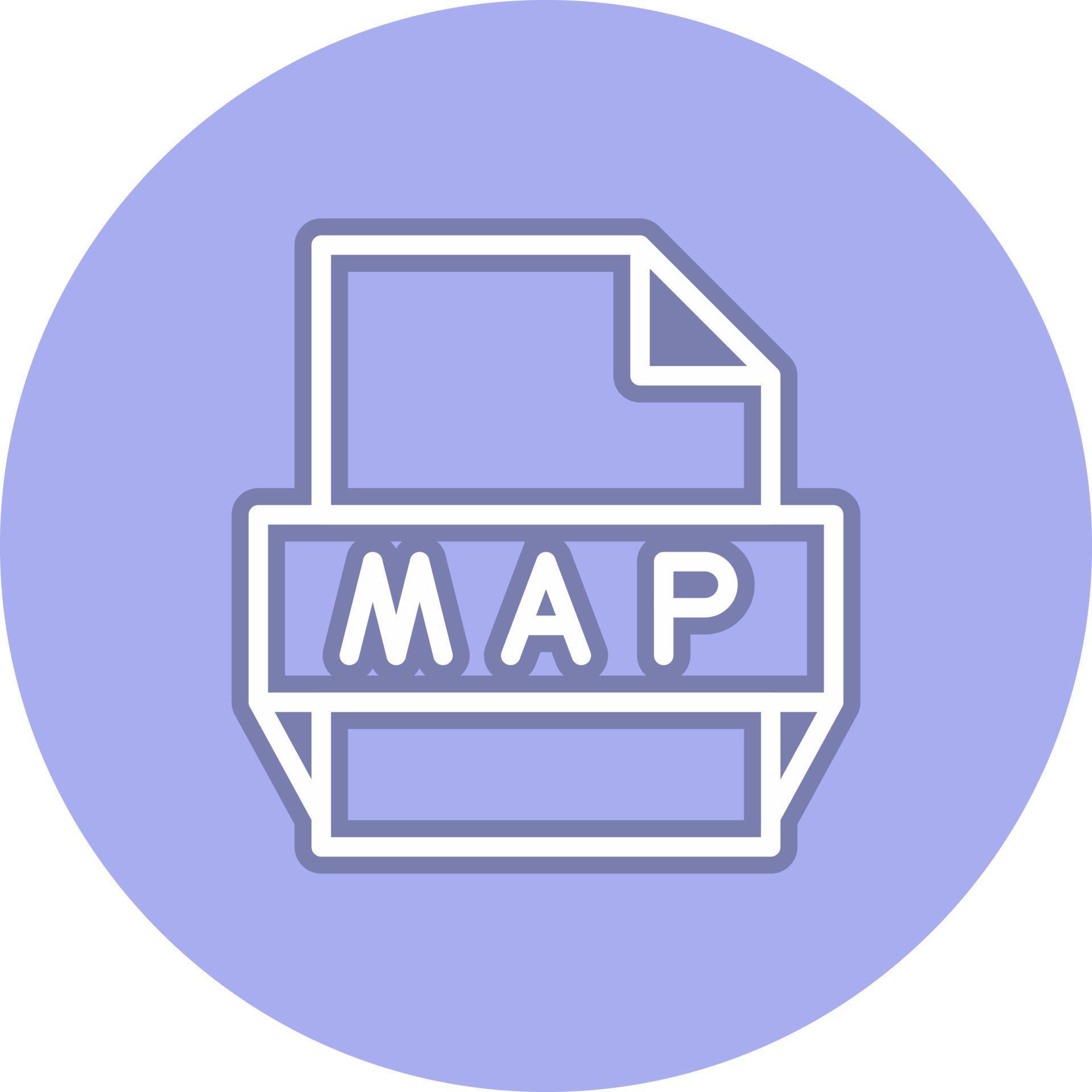 Map File Format Icon 15824168 Vector Art at Vecteezy